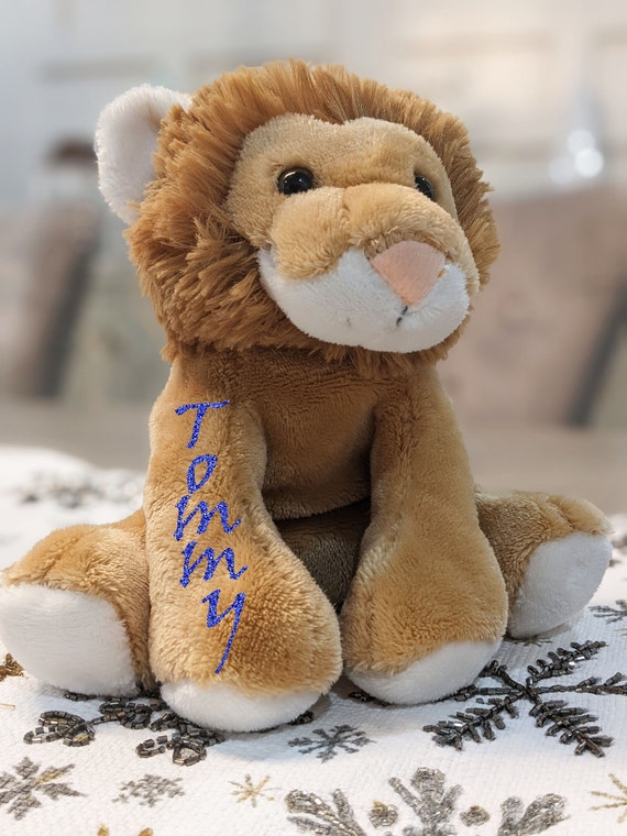 Personalized Lion Plush Lion Stuffed Animal Super Soft 7.5in - Etsy