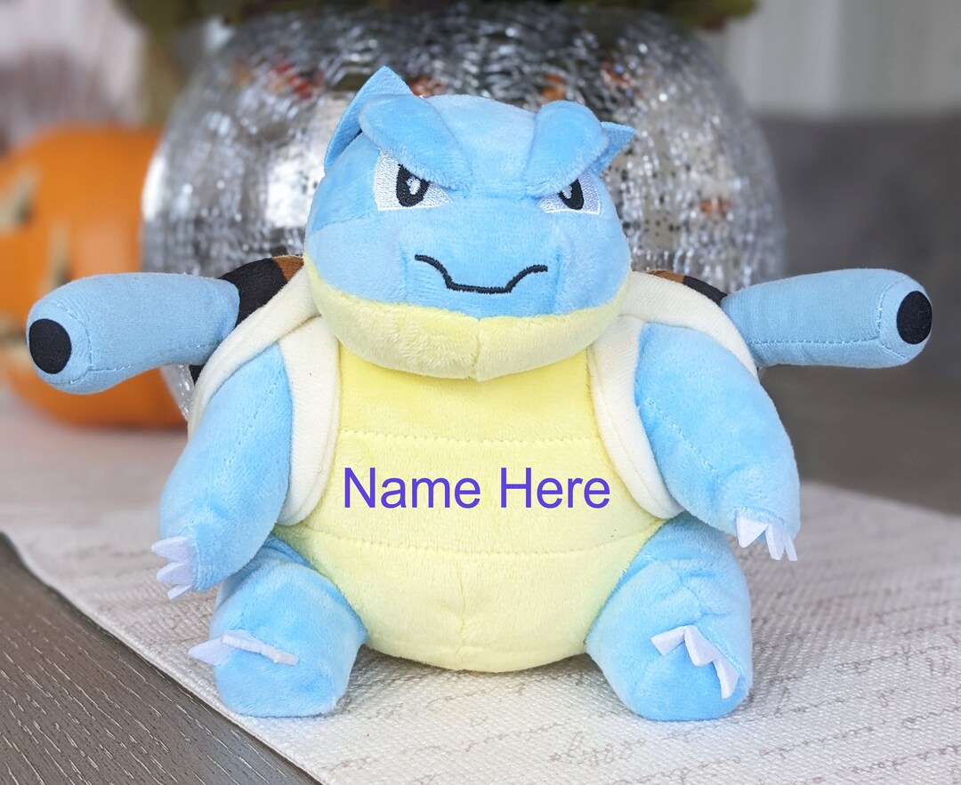 Personalized Blastoise Pokemon 9 Plush Toy, 6 Tall, 8 Wide, Name ...