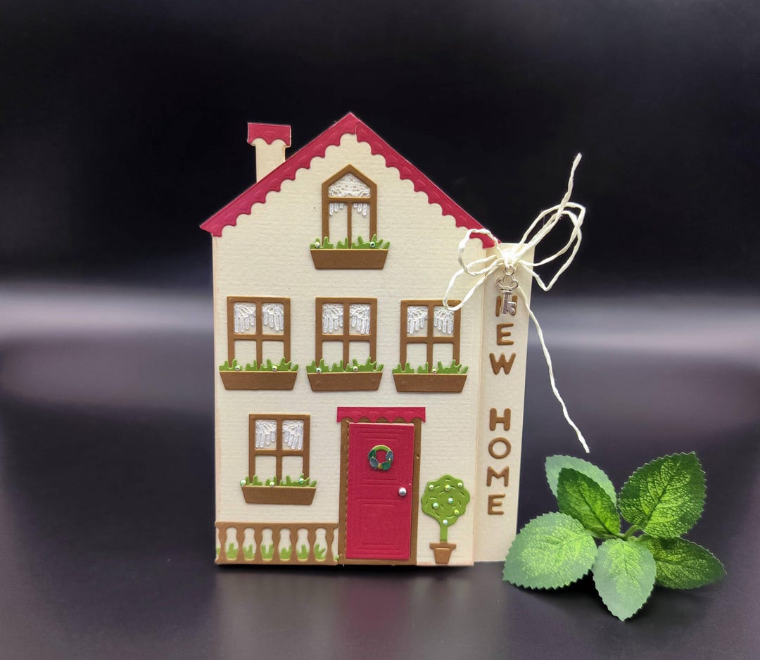 Handmade New Home Card, New House Card, Happy New Home, New Home Card ...