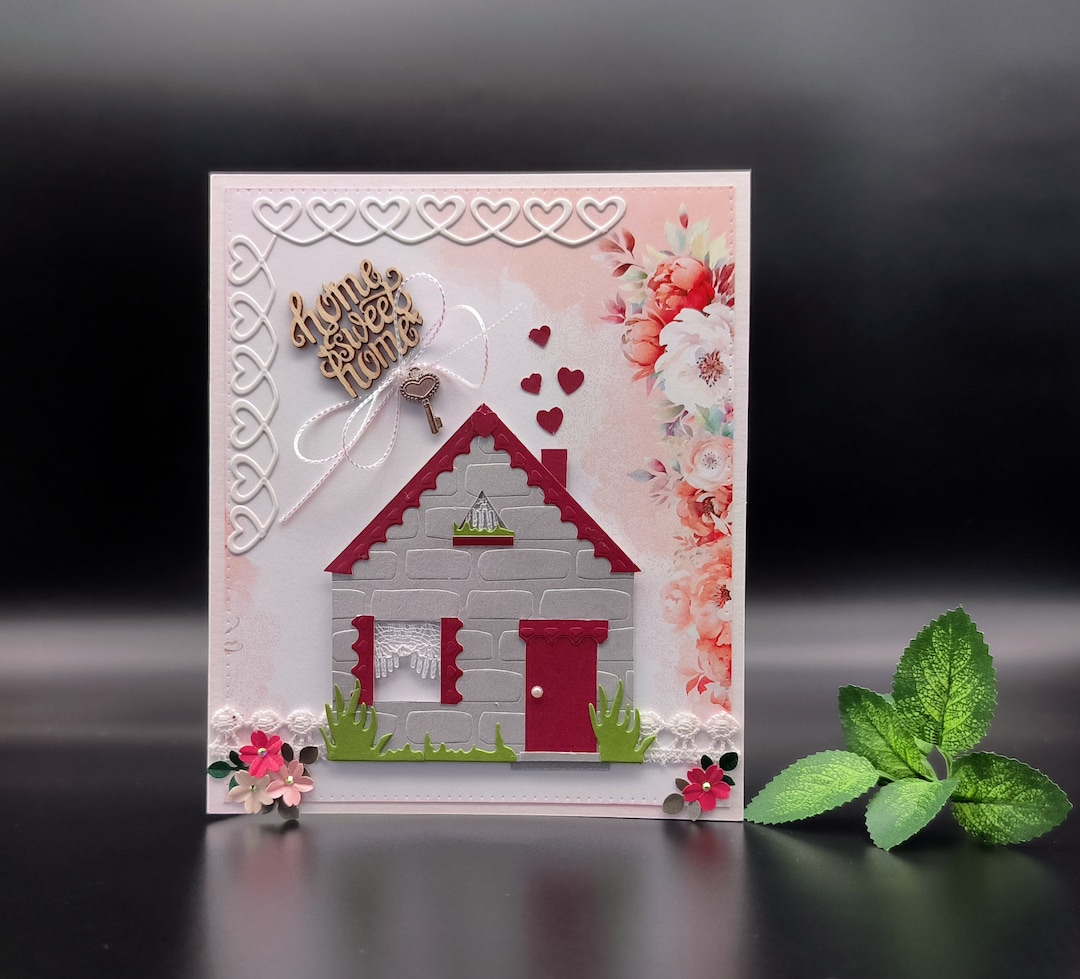 Handmade New Home Card, New House Card, Happy New Home, New Home Card ...