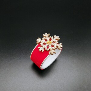 Christmas Napkin Rings,red Velvet Napkin Rings,napkin Rings With ...