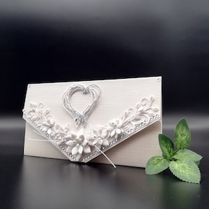 Handmade Wedding Envelope, Wedding Envelope for Money With Flowers ...