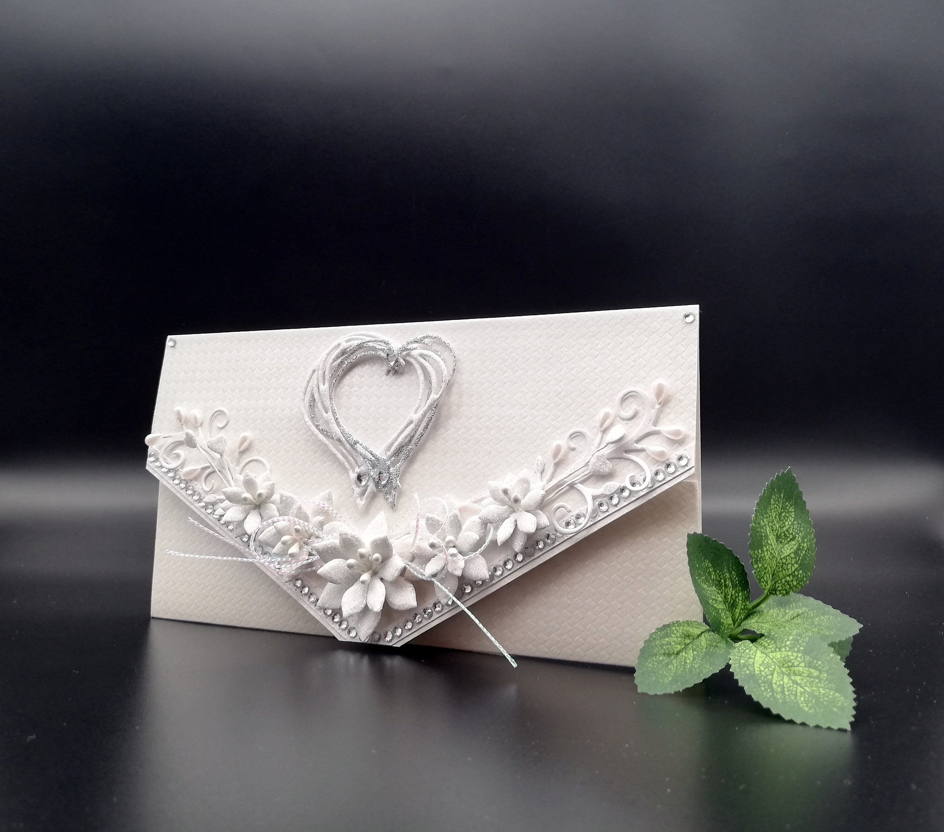 Handmade Wedding Envelope, Wedding Envelope for Money With Flowers ...