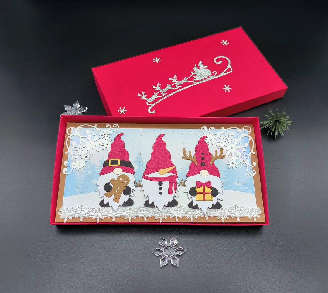 Christmas Money Holder Gift Box: Handmade Elf Envelope - Etsy