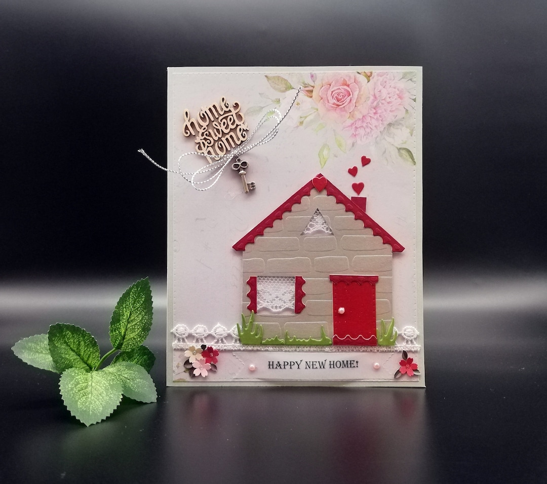 Handmade New Home Card, New House Card, Happy New Home Card,new Home ...