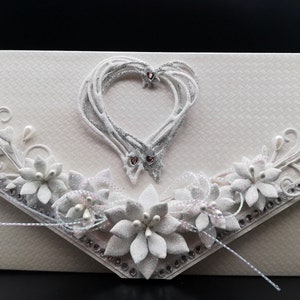 Handmade Wedding Envelope, Wedding Envelope for Money With Flowers ...