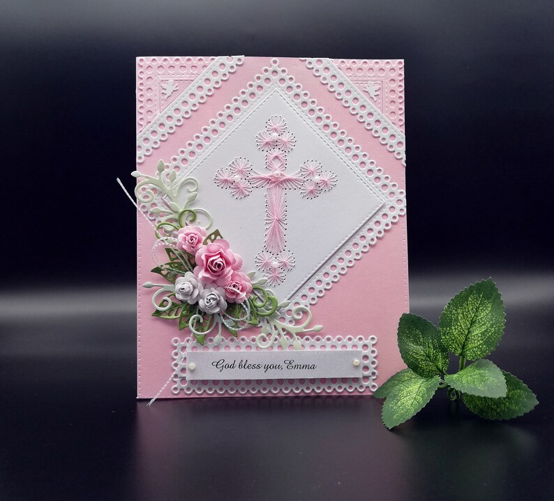 Handmade Christening Card,first Communion Card,religious Card in Box ...