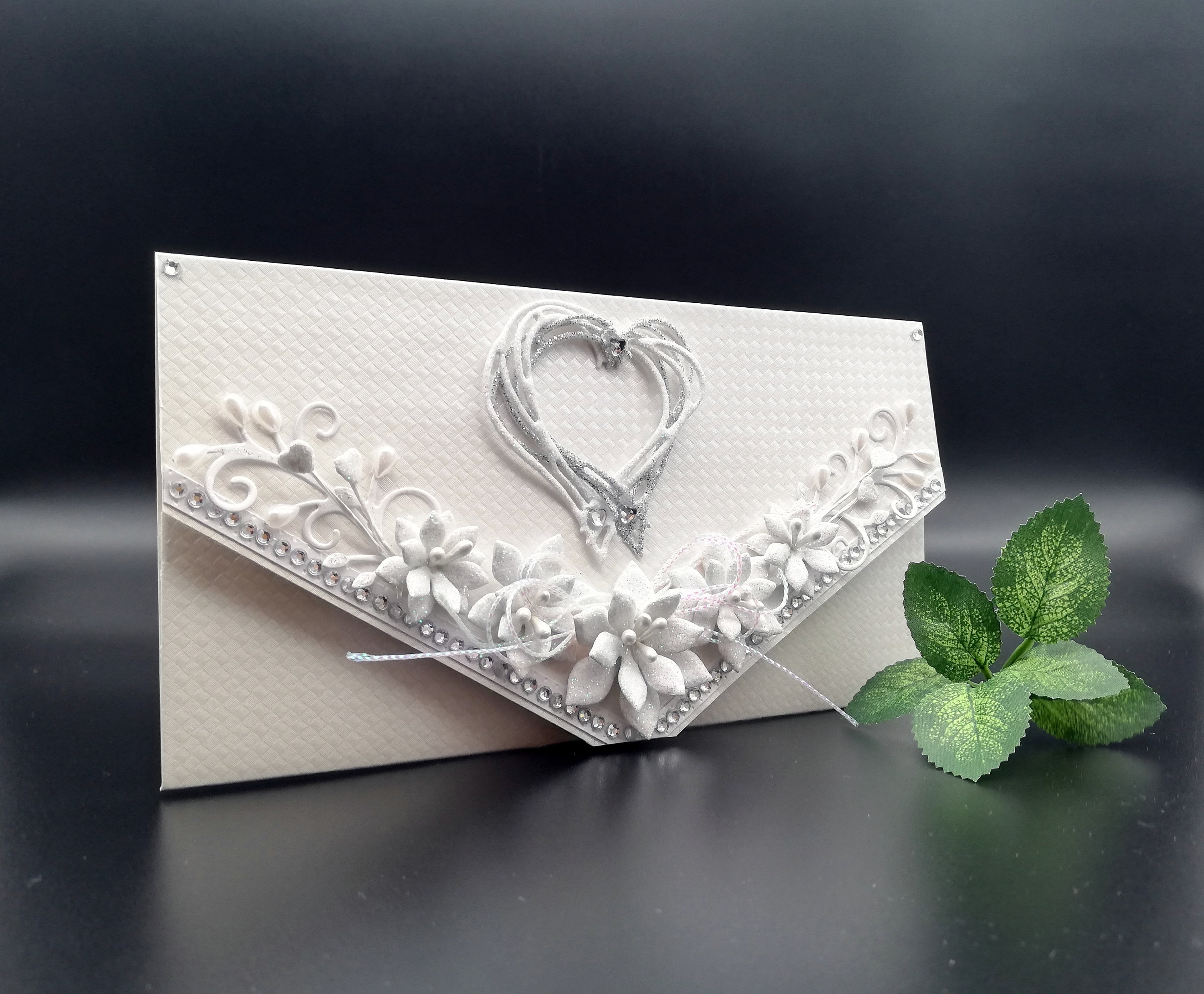 Handmade Wedding Envelope, Wedding Envelope for Money With Flowers ...