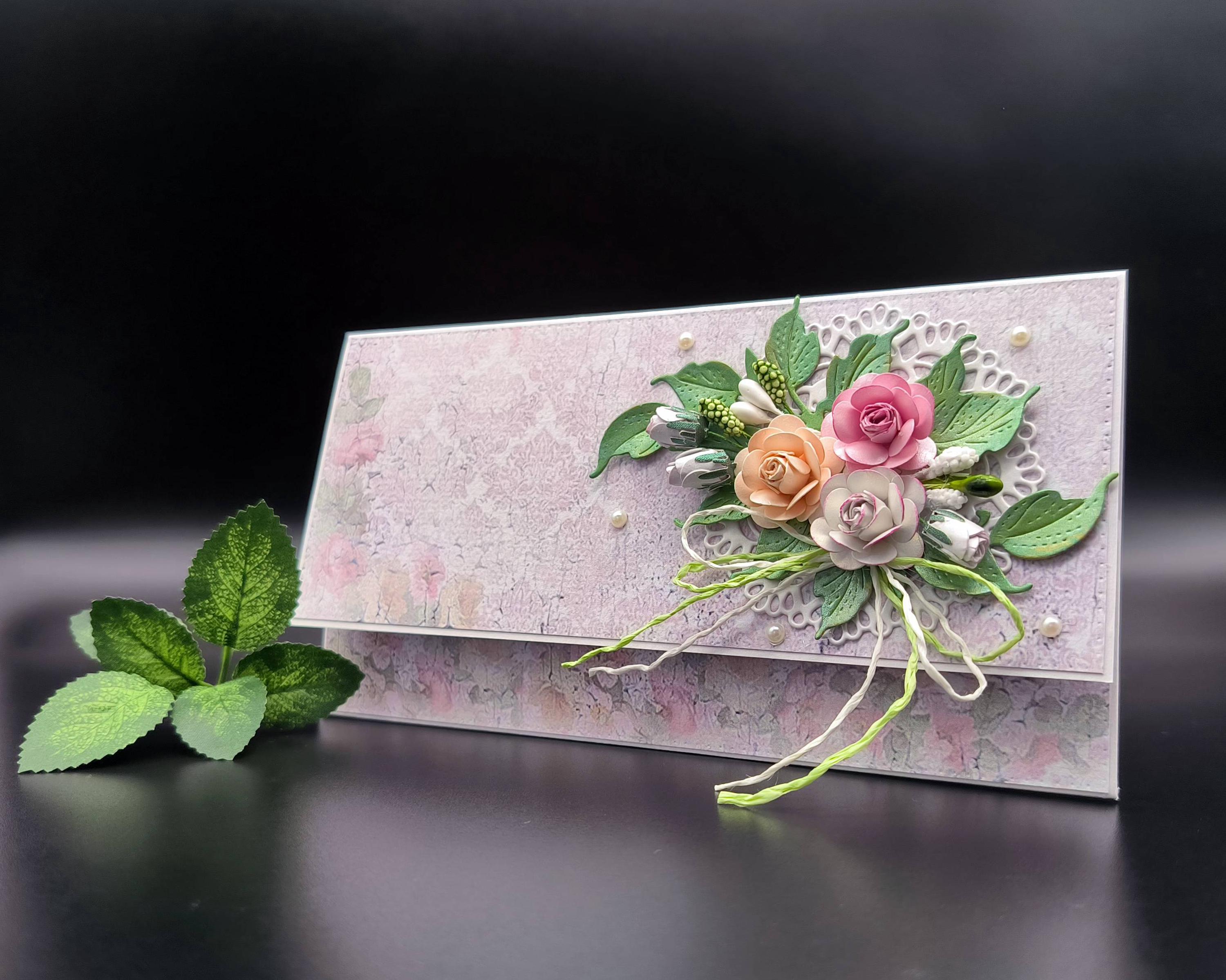 Handmade Floral Money Envelope: Gift Card Holder With Gift Box - Etsy