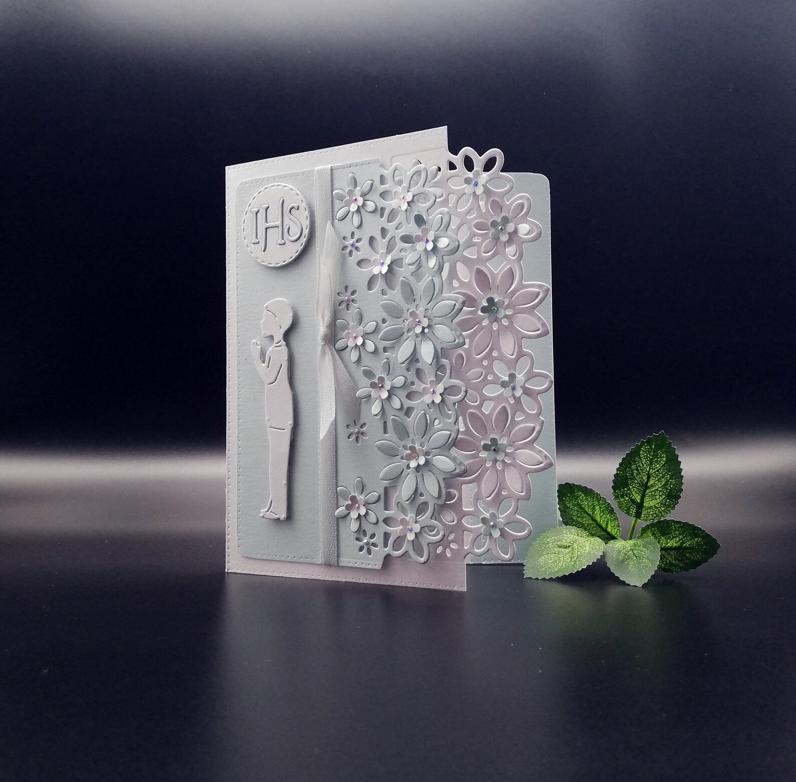 Handmade First Communion Card, Boy's Communion Greeting Card, Religious ...