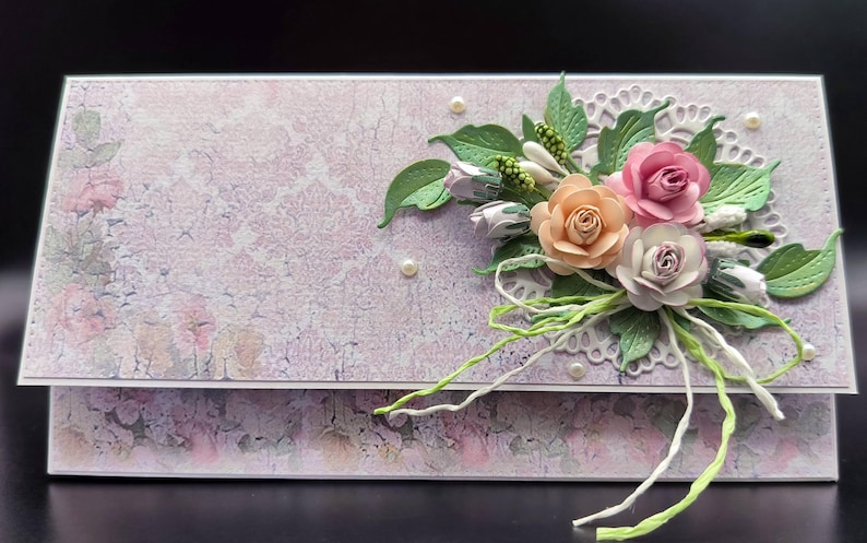 Handmade Floral Money Envelope: Gift Card Holder With Gift Box - Etsy