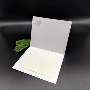 Christmas Card ,handmade Winter Card, Christmas Tree Card, Snowscape ...