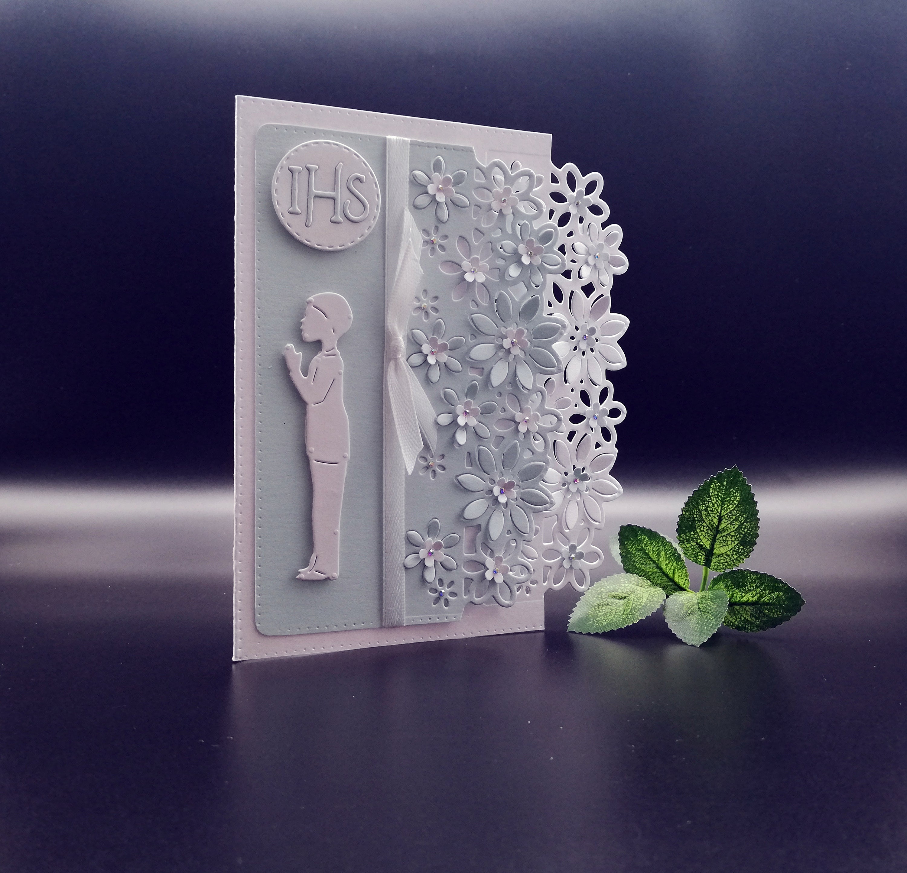 Handmade First Communion Card, Boy's Communion Greeting Card, Religious ...