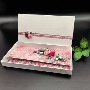 Handmade Money Envelope, Money Wallet With Flowers, Gift Card Holder ...