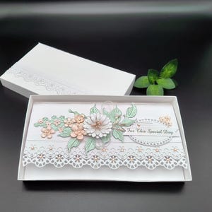 Handmade Money Envelope, Money Wallet With Flowers, Gift Card Holder ...