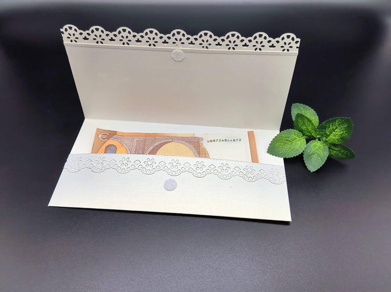 Handmade Floral Money Envelope: Embossed Cardboard Gift Wallet - Etsy