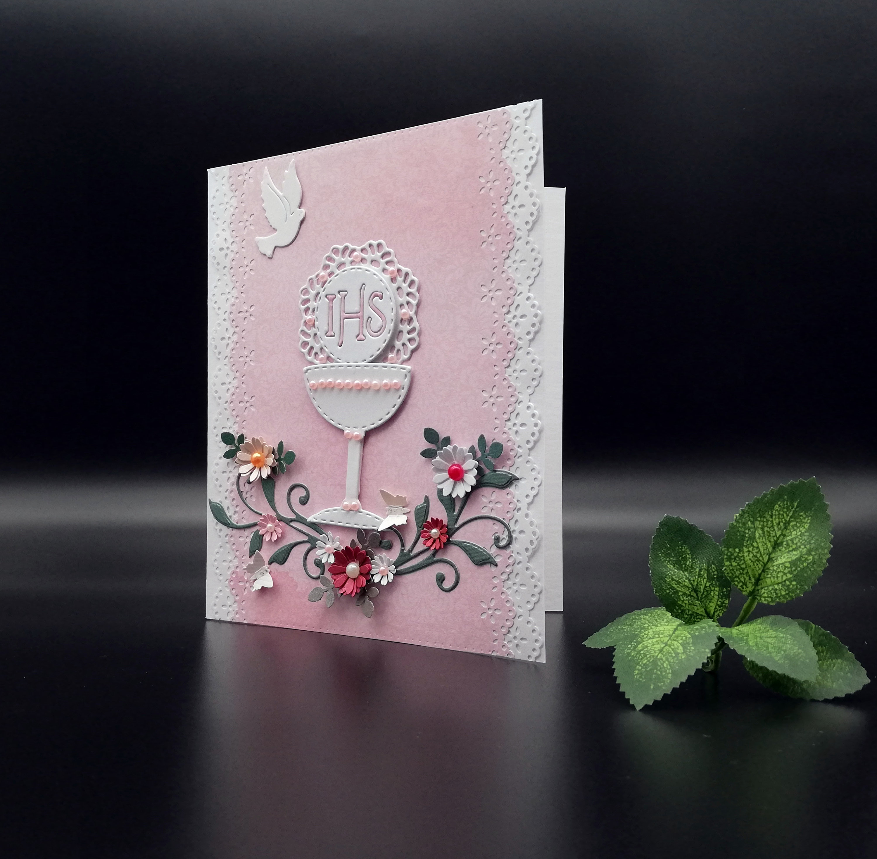 Handmade First Communion Card, Communion Greeting Card, Confirmation Card, Girl's Communion Card ...