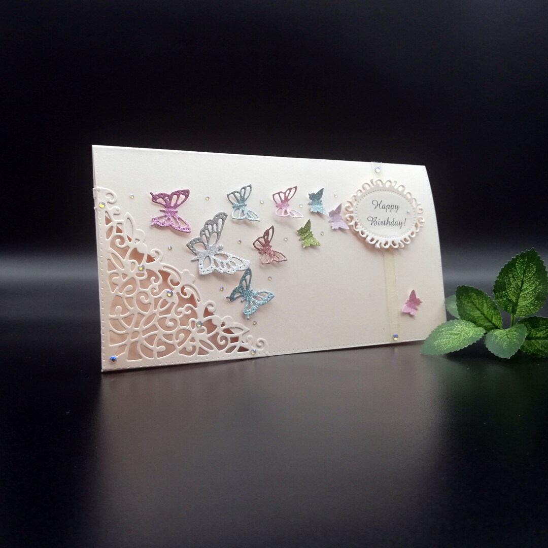 Handmade Money Envelope With Butterflies,money Wallet, Gift Card ...