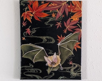 Japanese Bat Painting - Etsy