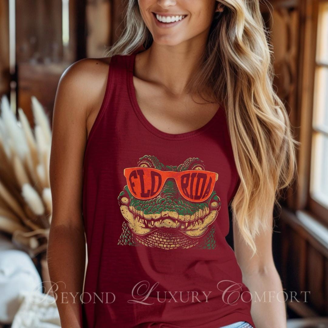 Florida Gator Tank Top | Florida Local Shirt | Everglades Tee | Beach ...