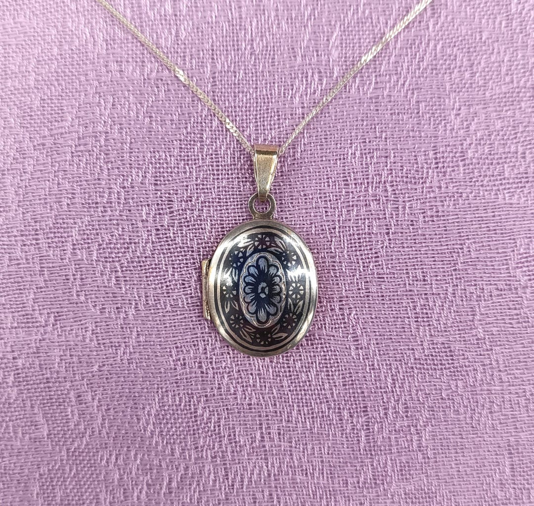 Antique Victorian Silver Locket, Made in 1890's, Austro-hungarian ...