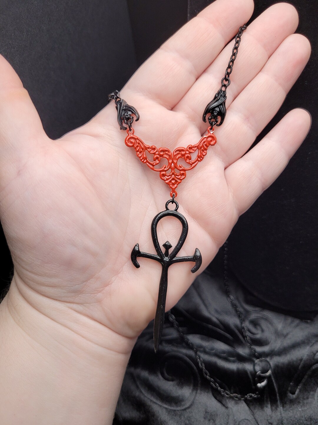 Goth Vampire: the Masquerade VTM VTMB RPG Camarilla Ankh Charm Pendant ...
