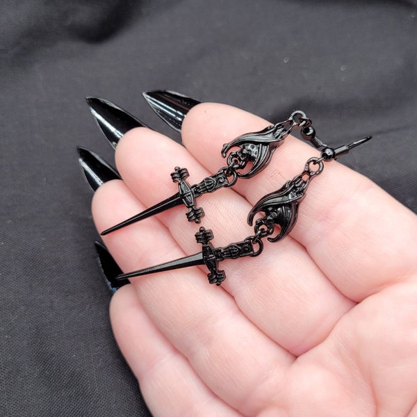 Goth Earrings - Etsy
