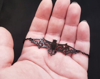 Filigree Bat - Etsy