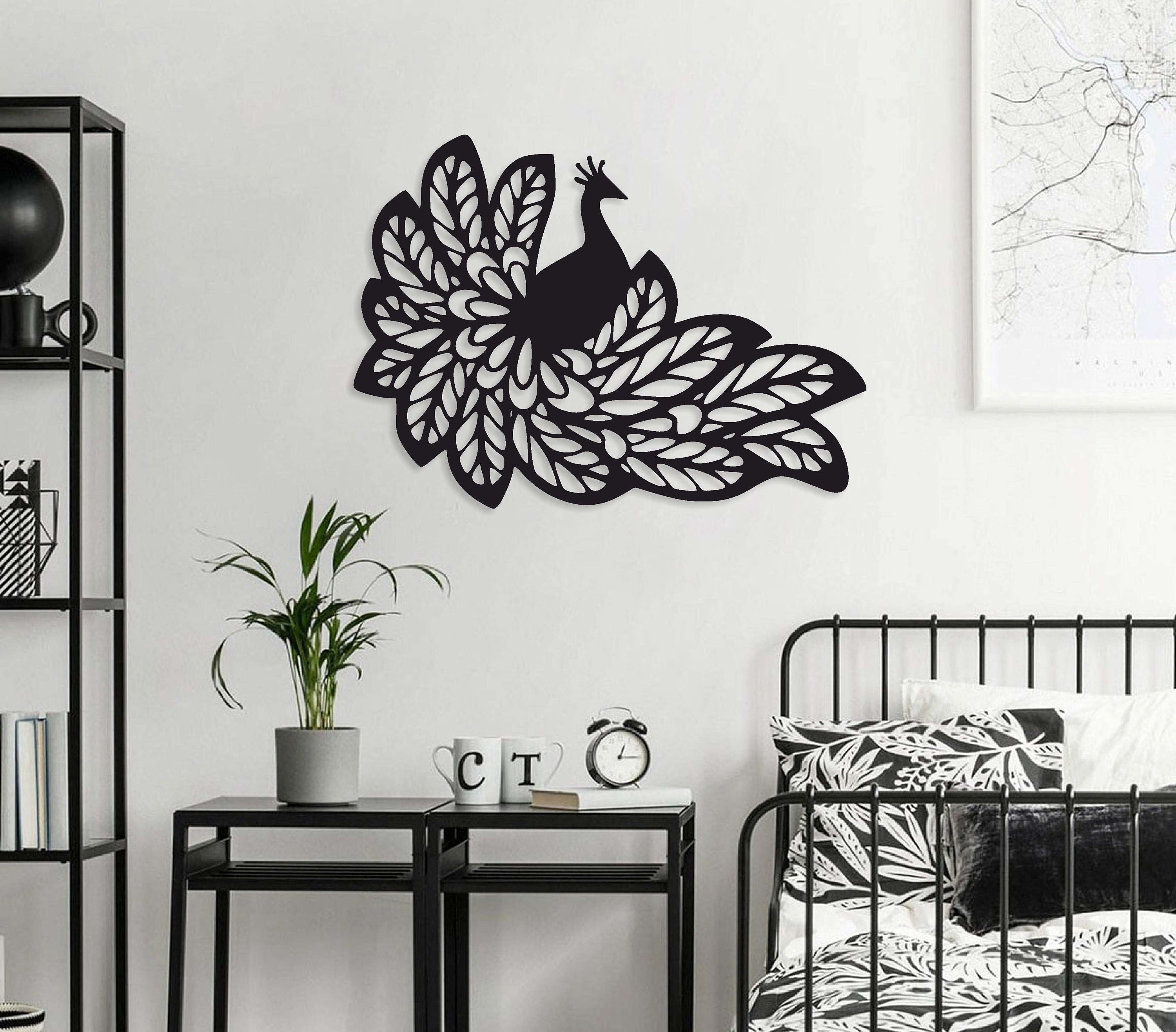 Peacock Wall Decor Peacock Metal Wall Art Living Room Wall - Etsy