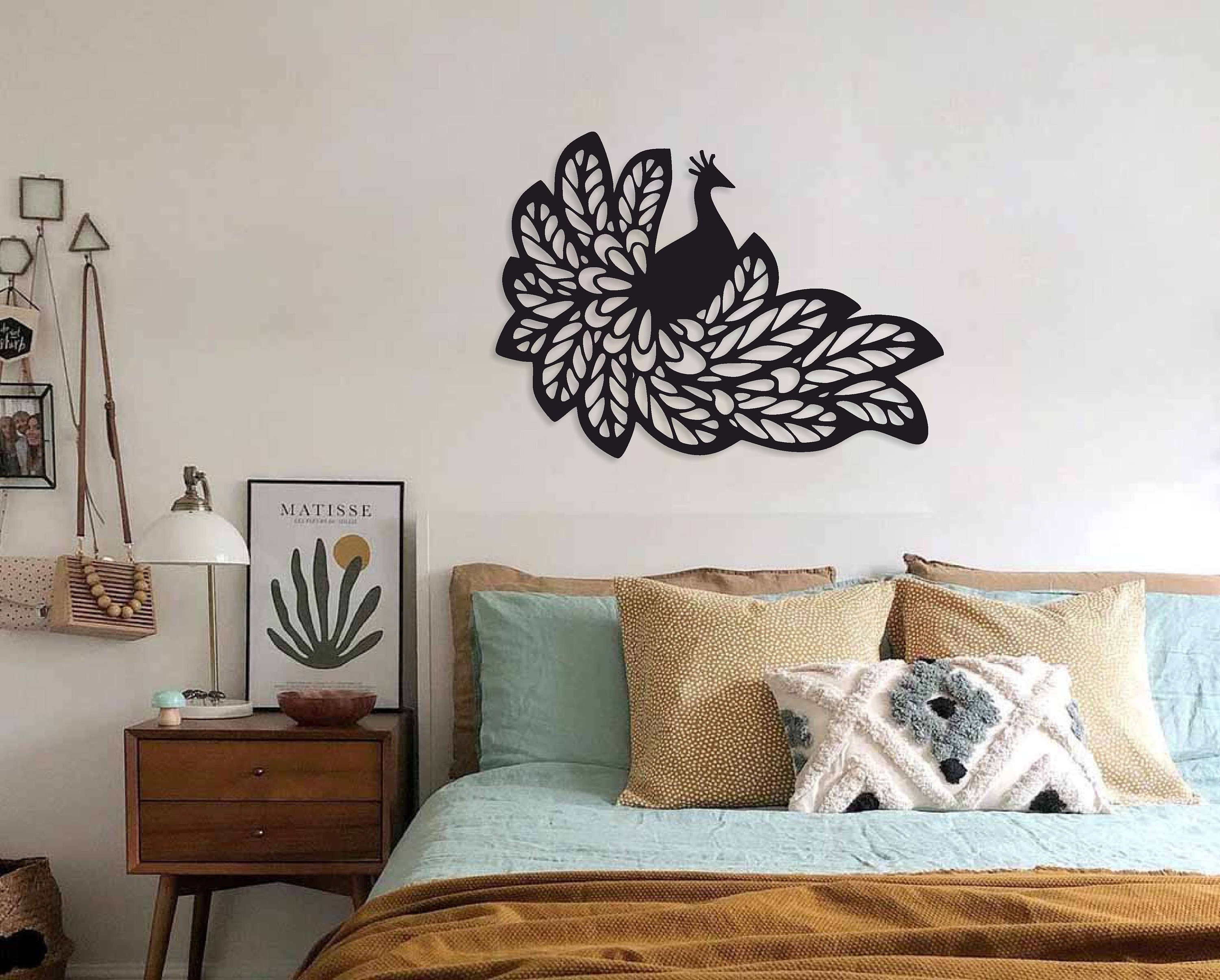 Peacock Wall Decor Peacock Metal Wall Art Living Room Wall - Etsy