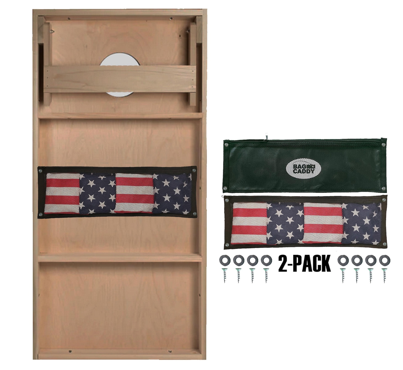 Cornhole Bag Caddy (double-pack) | Corn Hole Bag Storage - Etsy