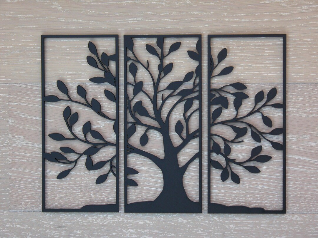 Triptych Tree of Life - Etsy