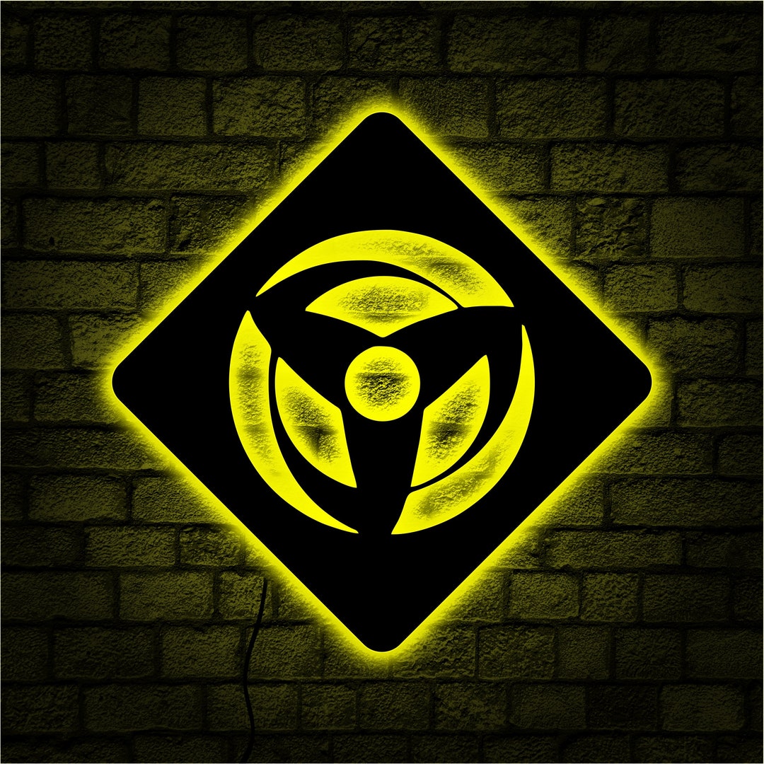 Sharingan Neon Led Sign Japanse Anime Neon Sign Wooden Wall - Etsy
