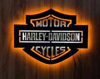 Harley Davidson Night Lights - Etsy