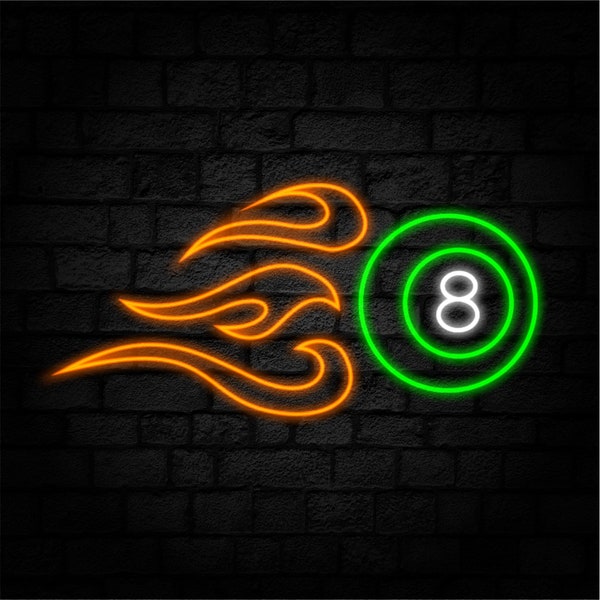 Pool Hall Neon Sign - Etsy