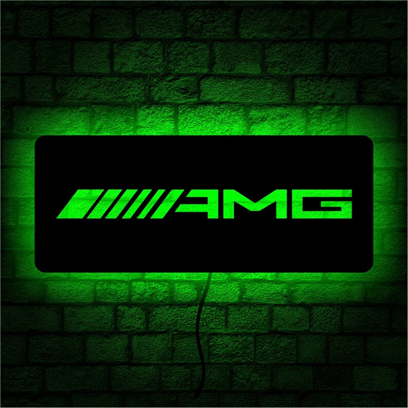 AMG Logo Led Sign AMG Neon Sign Garage Wall Led Decor - Etsy Australia