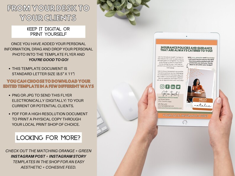 Insurance Agent Marketing Flyer | Insurance Agent Introduction Flyer ...