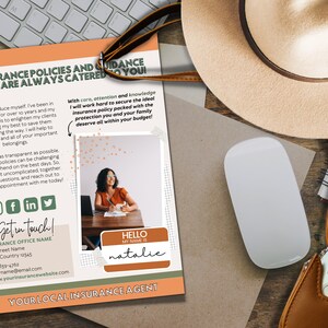 Insurance Agent Marketing Flyer | Insurance Agent Introduction Flyer ...