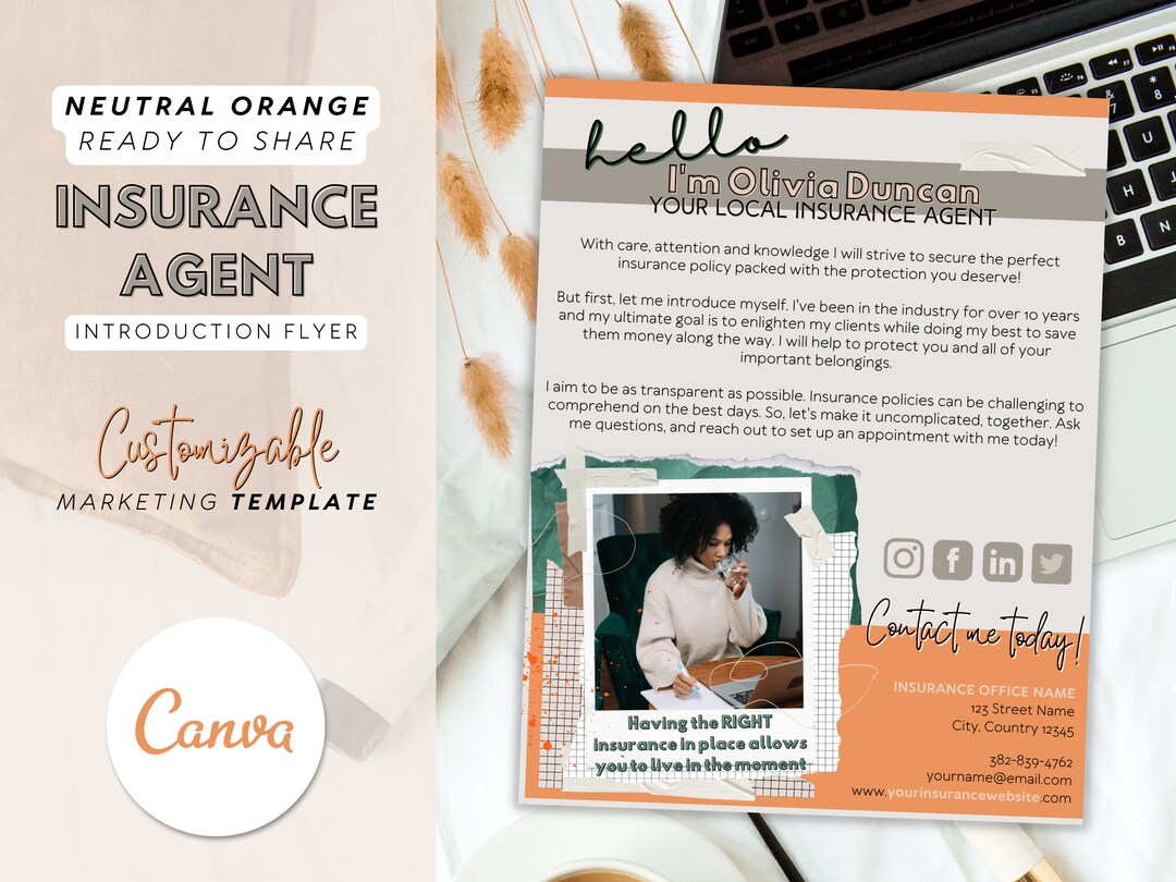 Insurance Agent Marketing Flyer Insurance Agent Introduction Flyer ...