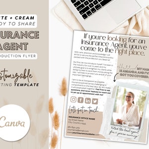 Insurance Agent Marketing Flyer Insurance Agent Introduction Flyer ...