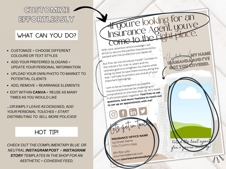 Insurance Agent Marketing Flyer Insurance Agent Introduction Flyer ...