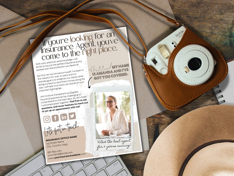 Insurance Agent Marketing Flyer Insurance Agent Introduction Flyer ...