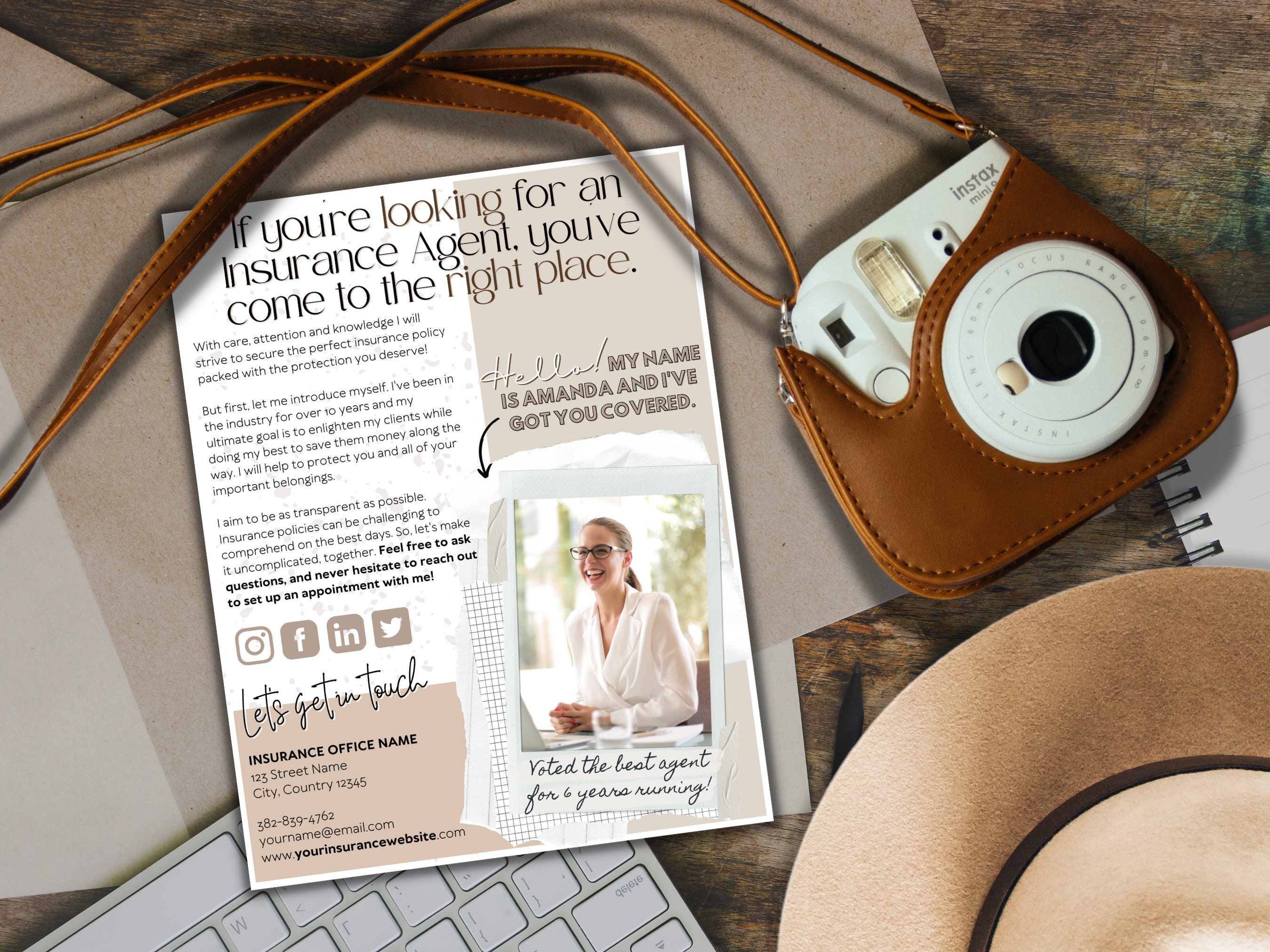 Insurance Agent Marketing Flyer Insurance Agent Introduction Flyer ...