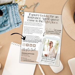 Insurance Agent Marketing Flyer Insurance Agent Introduction Flyer ...