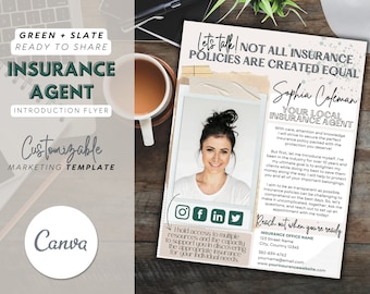 Insurance Agent Marketing Flyer Insurance Agent Introduction Flyer ...