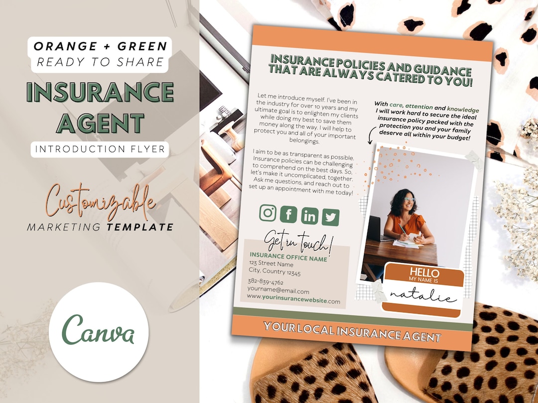 Insurance Agent Marketing Flyer Insurance Agent Introduction Flyer ...