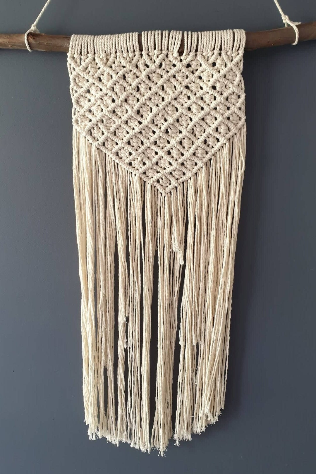 Diamond Macrame Wall Hanging - Etsy