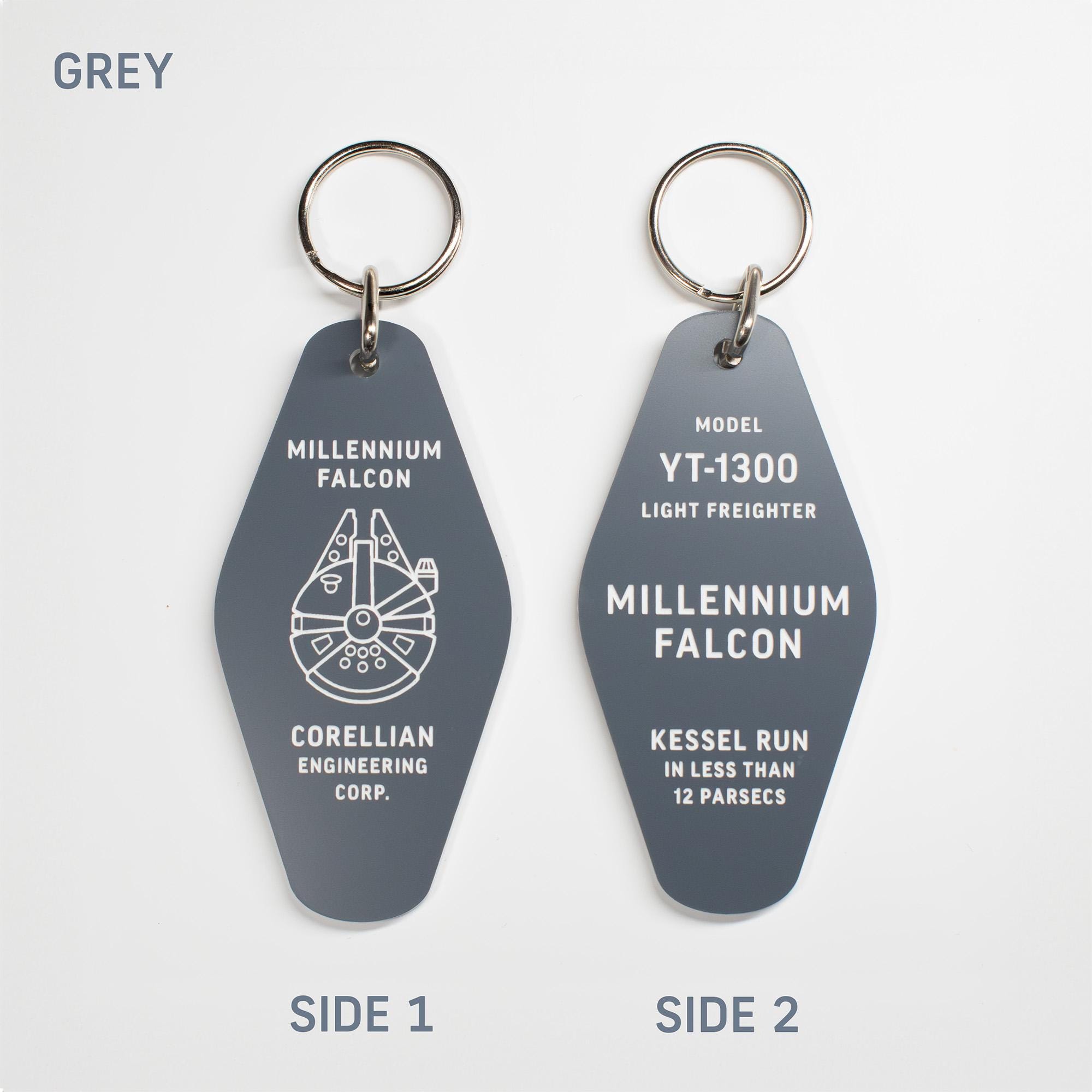 Star Wars Millennium Falcon Laser Engraved Key Tags / Keychains - Etsy