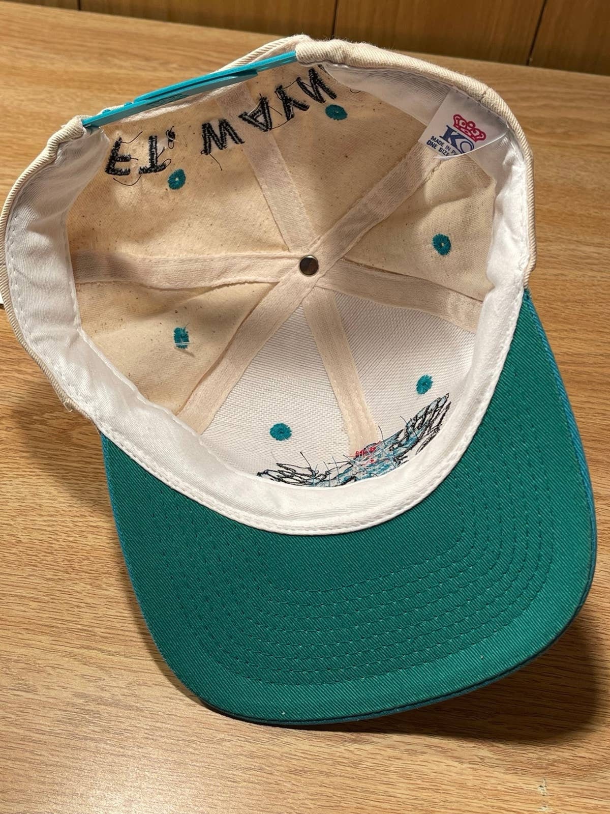 NWT Vintage Fort Wayne Fury FT Basketball CBA Snapback Hat Signed Damon ...