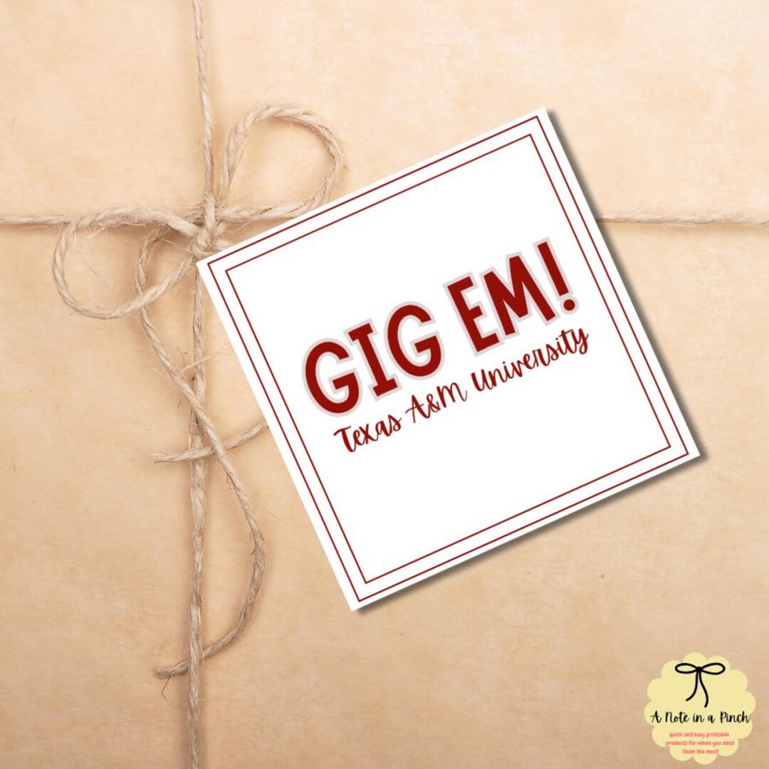 Printable College Gift Tag, Instant Download, College Gift, Graduation ...